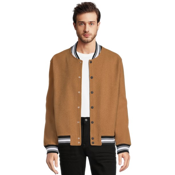 George Men’s Varsity Bomber Jacket - Walmart.com