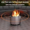 19 Inch Outdoor Smokeless Fire Pit, Portable Stainless Steel Firepit ...