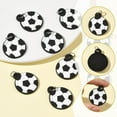 80Pcs Silicone Soccer Charm Sport Focal Charms Bulk Soft Rubber Sports ...