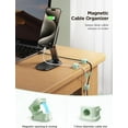 JOYROOM 6 Pack Magnetic Cable Clips Cord Holder, Under Desk Cable ...