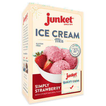 Junket Homemade Ice Cream Mix Powder, Very Vanilla Flavor (Box of 12 ...