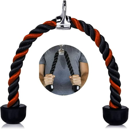 Tricep Rope Pull Down, Heavy Duty 27-inch Rope Length, Gym Accessories ...