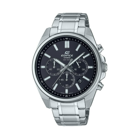 Casio Men's Edifice Stainless Steel Chronograph Silver Dial Watch ...