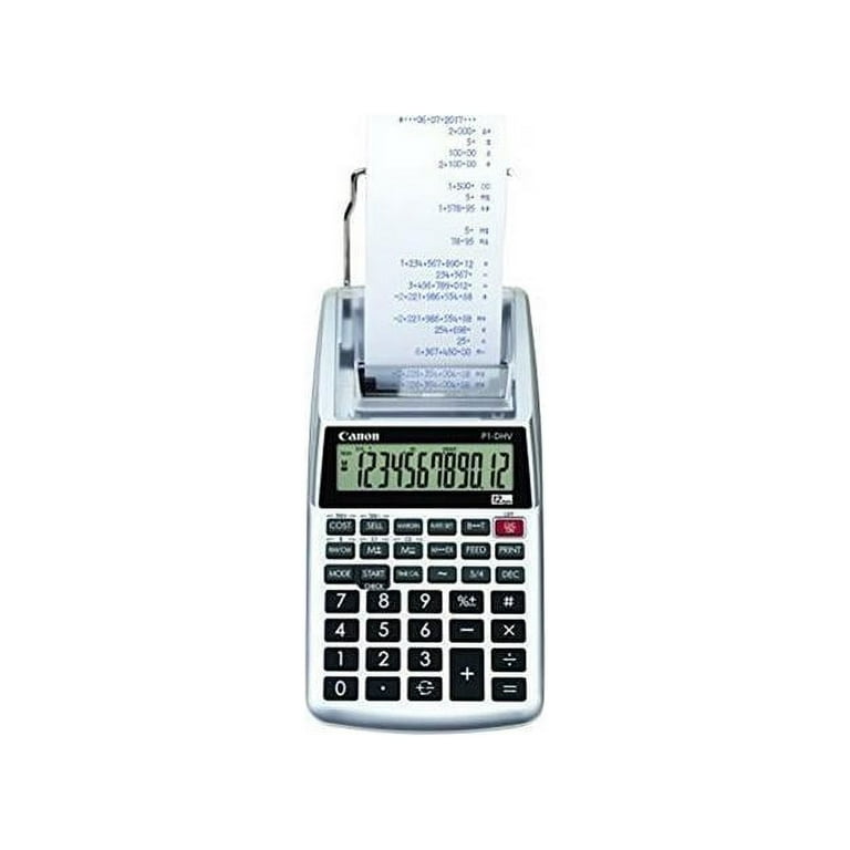 Canon Portable Printing Calculator Canon P1DHV 12-Digit Printing ...
