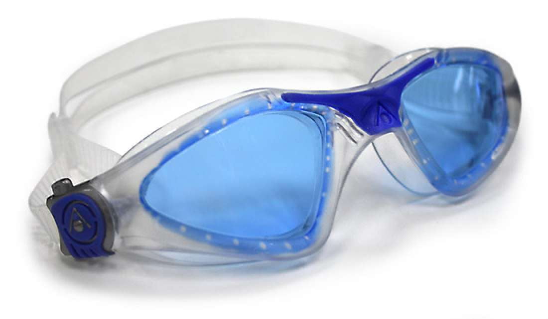 Aqua Sphere Kayenne Swim Goggles (Blue Lens Clear Frame) - Walmart.com
