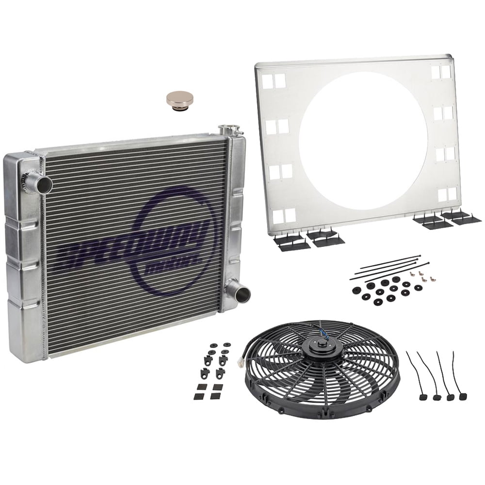 Universal SBC/BBC Radiator Kit w/Single Electric Fan, 31 Inch - Walmart.com