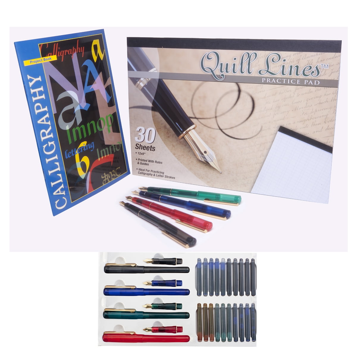 Quill Lines Master Calligraphy Lettering and Pen Set - Walmart.com