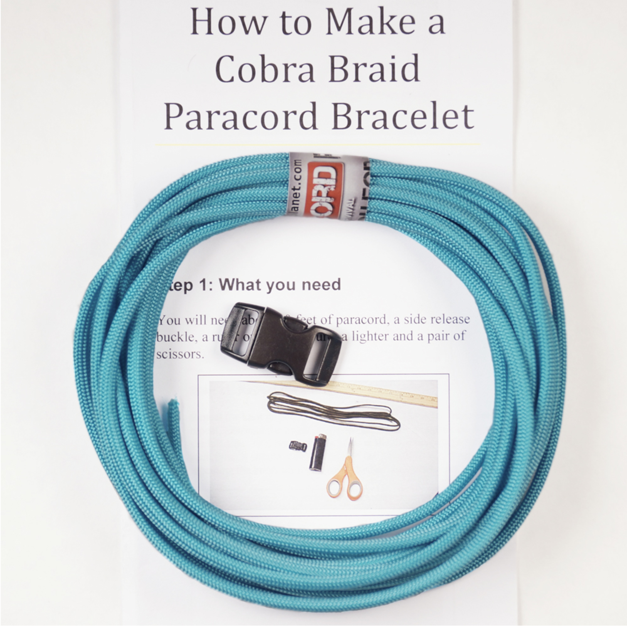 Paracord Planet DIY Cobra Braid Paracord Bracelet Kit – Multiple Colors ...
