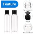 2 Oz Plastic Bottles with Flip Caps, 24 Pcs Reusable Travel Size ...