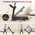 Hapycity Foldable Walking Treadmill for Seniors with Long Handrails & 0 ...