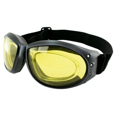 Global Vision Maskot Padded Motorcycle Goggles With Removable Mask ANSI ...