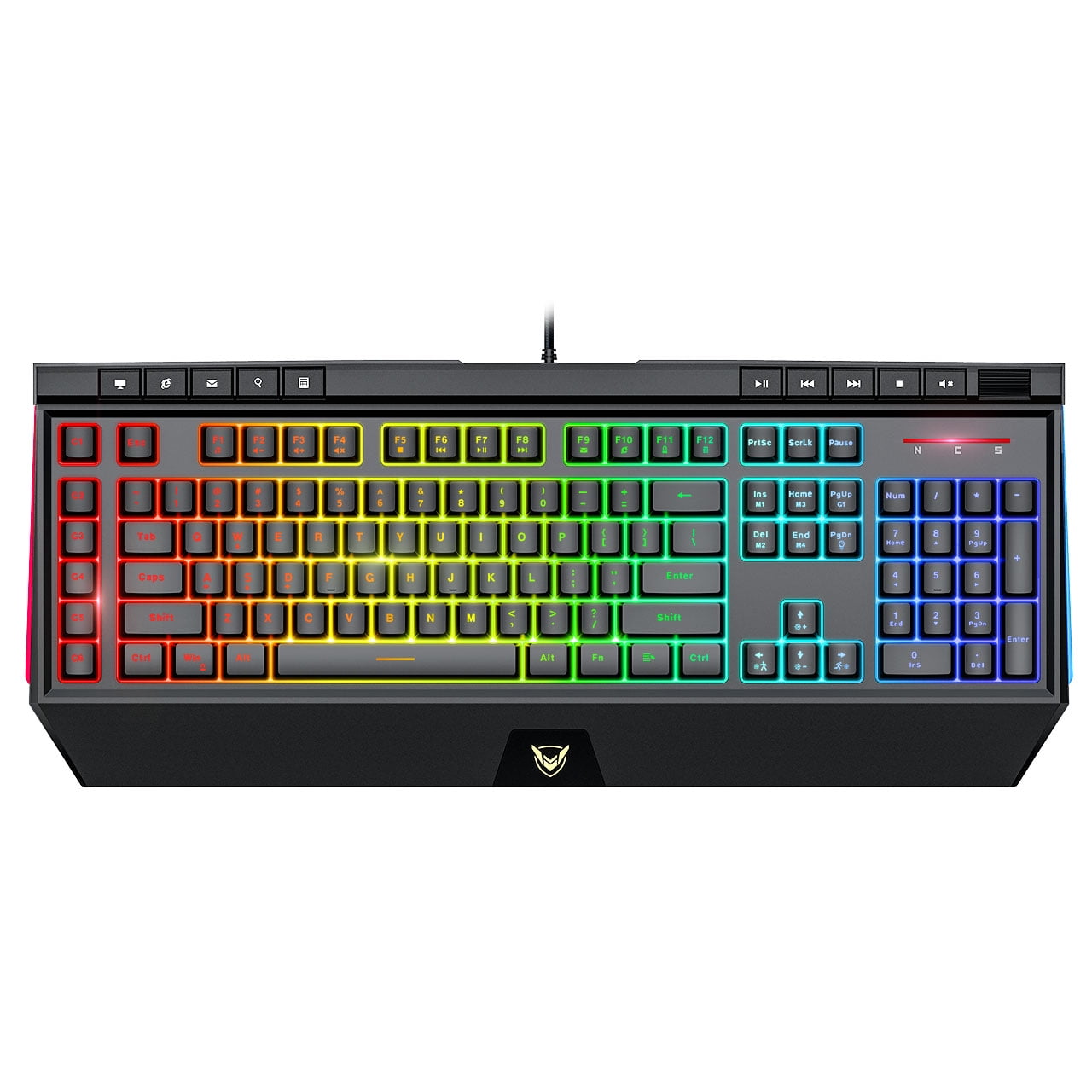 Buy Pictek RGB Gaming Keyboard – 6x Programmable Onboard Macro Keys ...