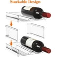Lifewit Plastic Stackable Wine Rack for Refrigerator, Cabinet, Countertop,Wine Bottle Holder ...