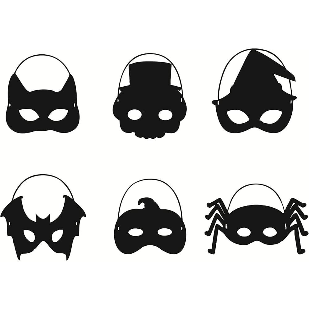 PEACNNG Halloween Mask Scratch Art Set, Halloween Scratch Crafts for ...