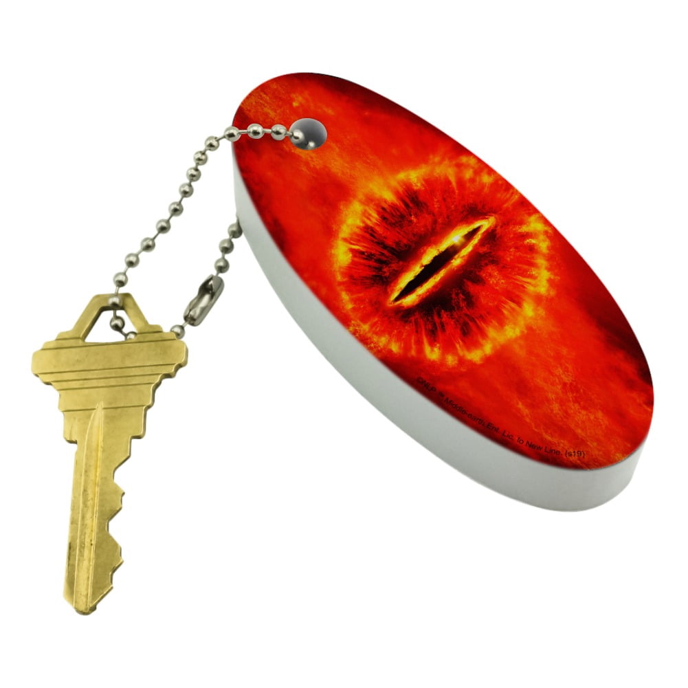 Buy Lord of the Rings Eye of Sauron Floating Keychain Oval Foam Fishing ...