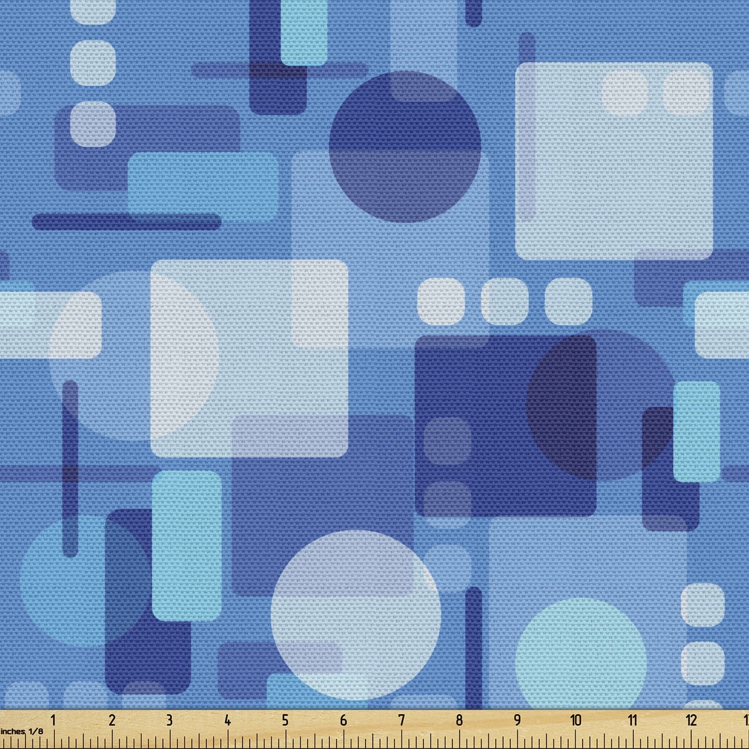 Geometric Fabric by the Yard, Composition of Abstract Shapes Modern ...