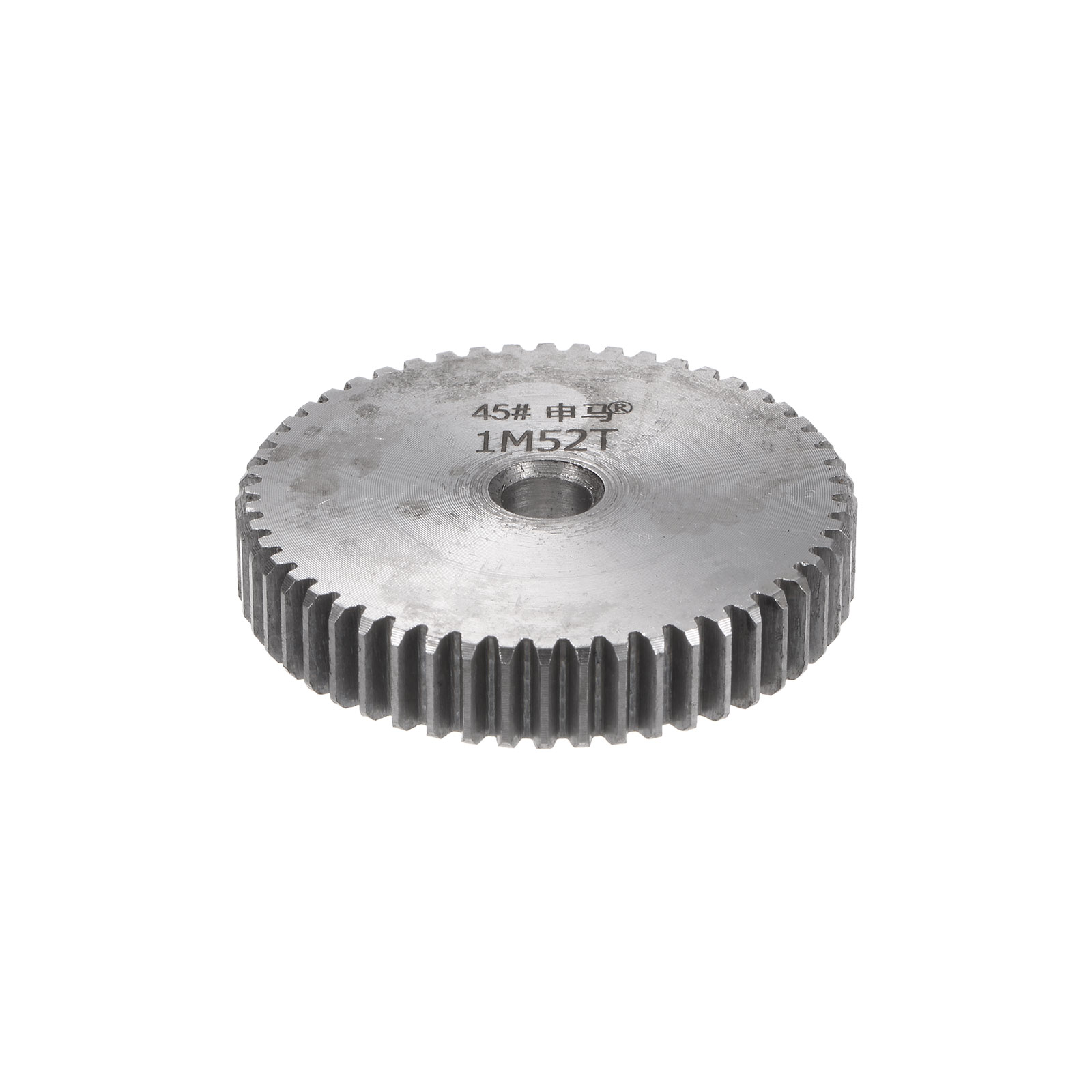 Uxcell Straight Spur Gear 8mm Inner Diameter 52T 1 Module 45# Steel ...