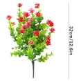 Artificial Outdoor Flowers - 2 Pack Green Shrubs for Garden & Porch ...
