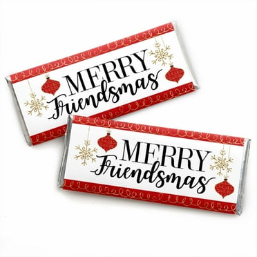 Big Dot of Happiness Jolly Santa Claus - Candy Bar Wrapper Christmas ...