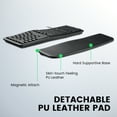 "Perixx Ergonomic Compact USB Keyboard, Quiet Typing, Magnetic Wrist ...