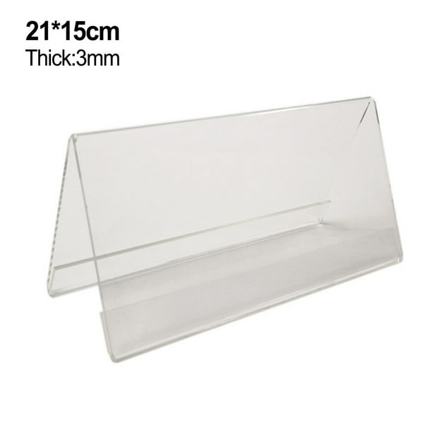 Mini Acrylic Price Tag Holders Transparent Sign Display Stands - Walmart.ca