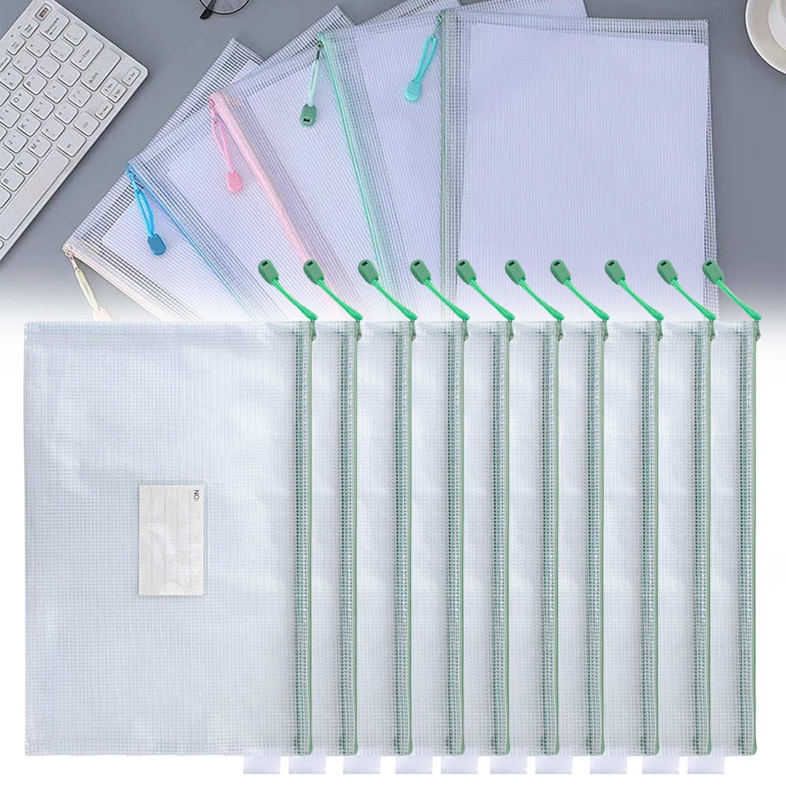 Click here for Neszzmir Promotion! Mesh Zipper Pouch A4 10 Pack Z... prices