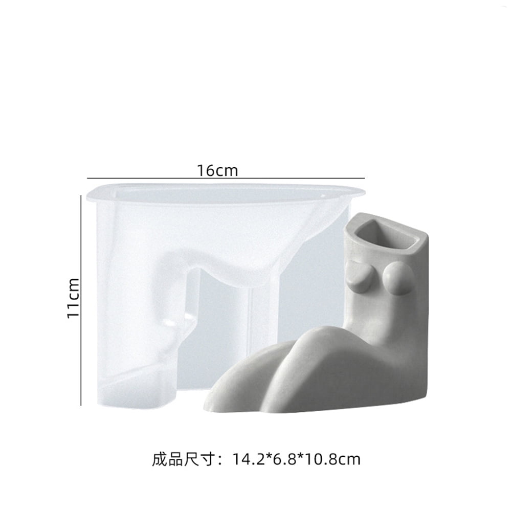 Reusable Silicone Resin Molds Human Body Shape For Making Vases Pen ...