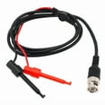 2 Pack Bnc Male Plug Q9 To Dual Alligator Clip Test Leads Probe Coaxial ...