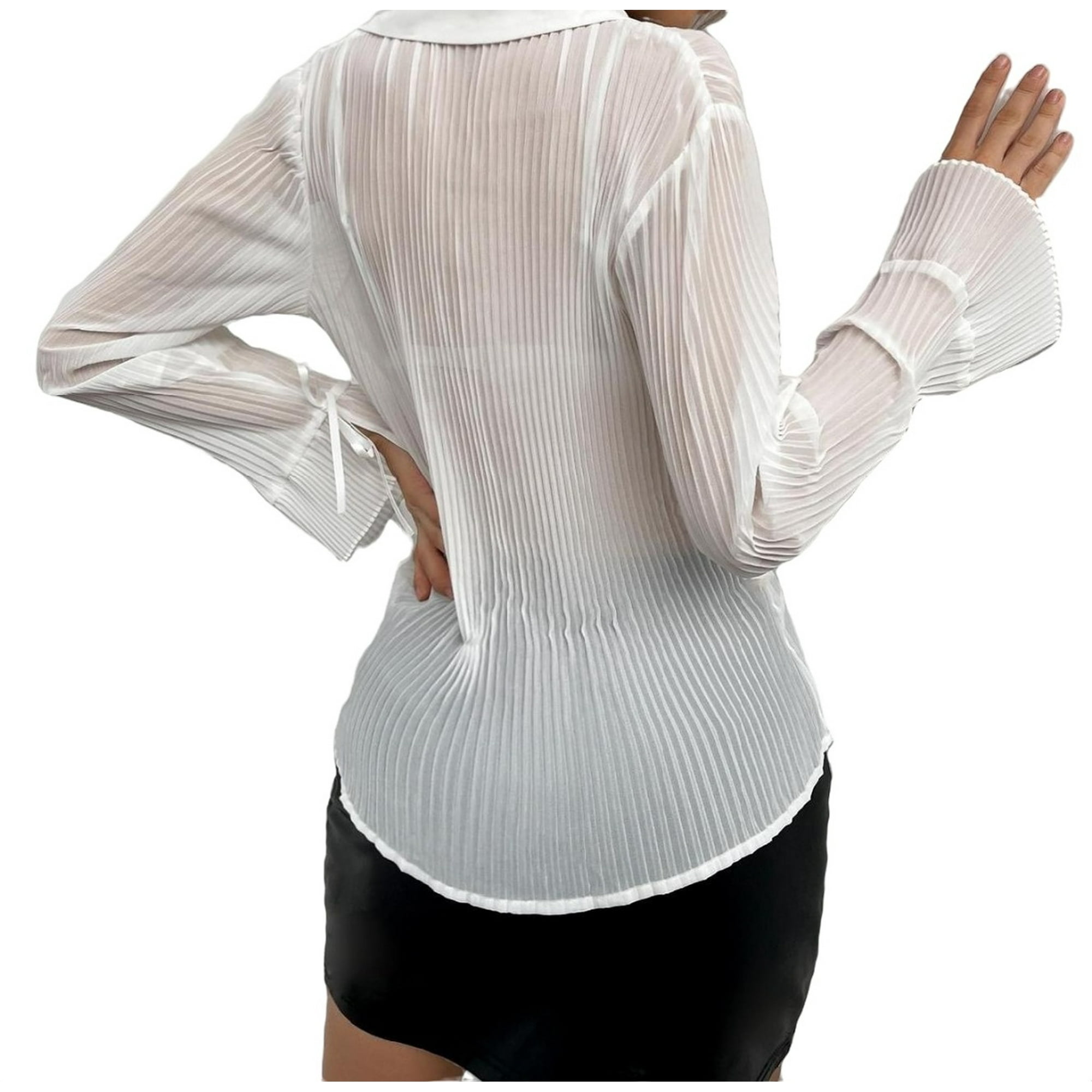 White Transparent Blouse