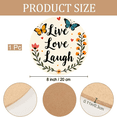 2D flat, an 8-inch wooden sign. Live Love Laugh Decorative Signs ...