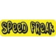 10in x 3in Speed Freak Bumper Stickers Vinyl Decals Sticker Decal ...