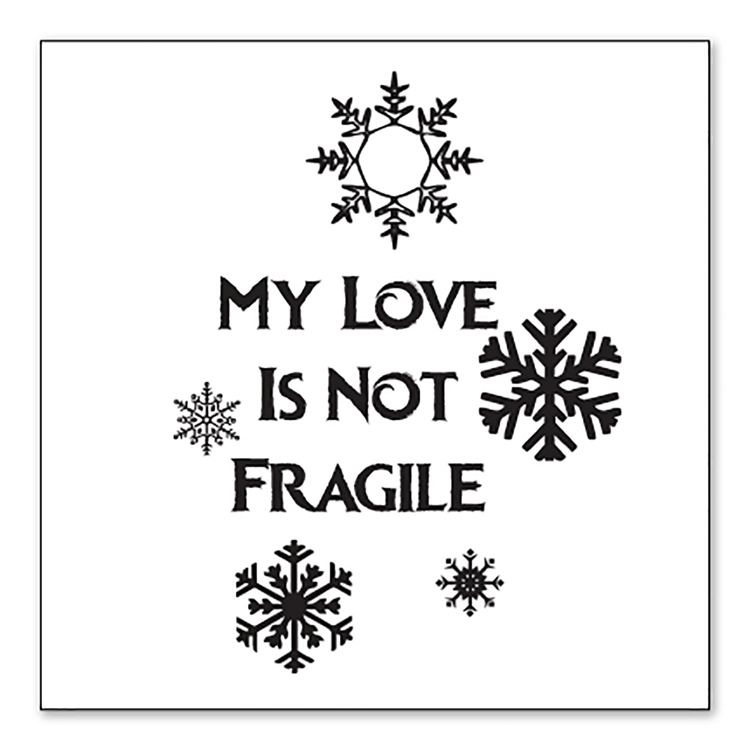 DistinctInk Custom Bumper Sticker - 4" x 4" Decorative Decal - White ...