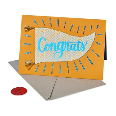 American Greetings Wow Congratulations Card with Glitter - Walmart.com