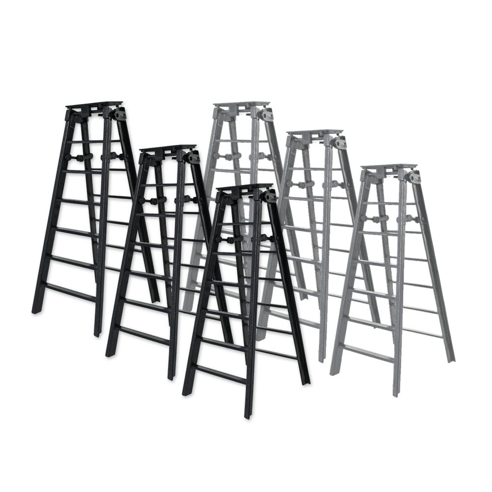 Set of 6 Ladders for WWE Wrestling Action Figures: 3 Black & 3 Gray ...