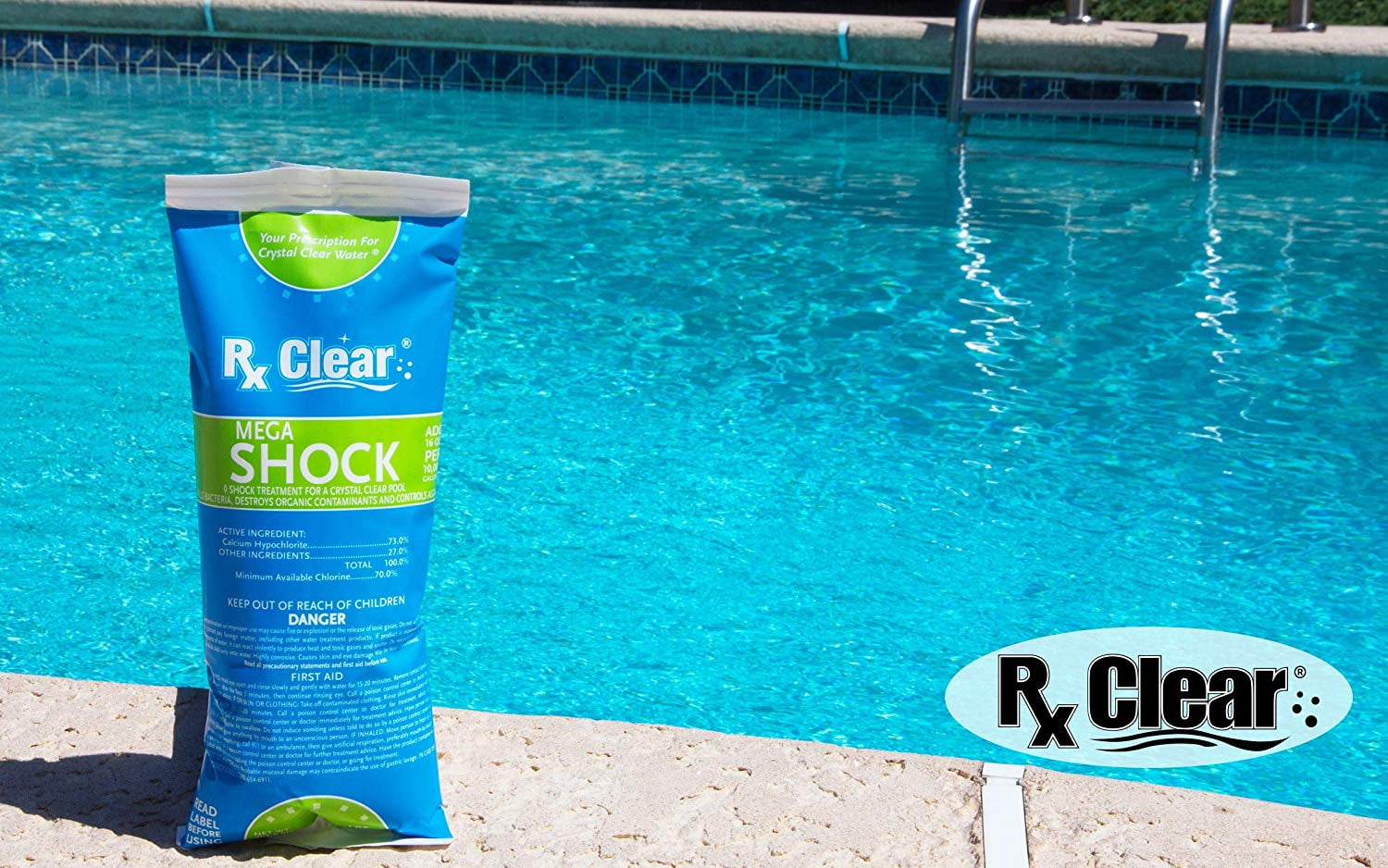 Rx Clear Granular Mega Chlorine Pool Shock 73% Nepal | Ubuy