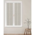 Beige Black Checkered Window Privacy Film Country Abstract Geometric ...