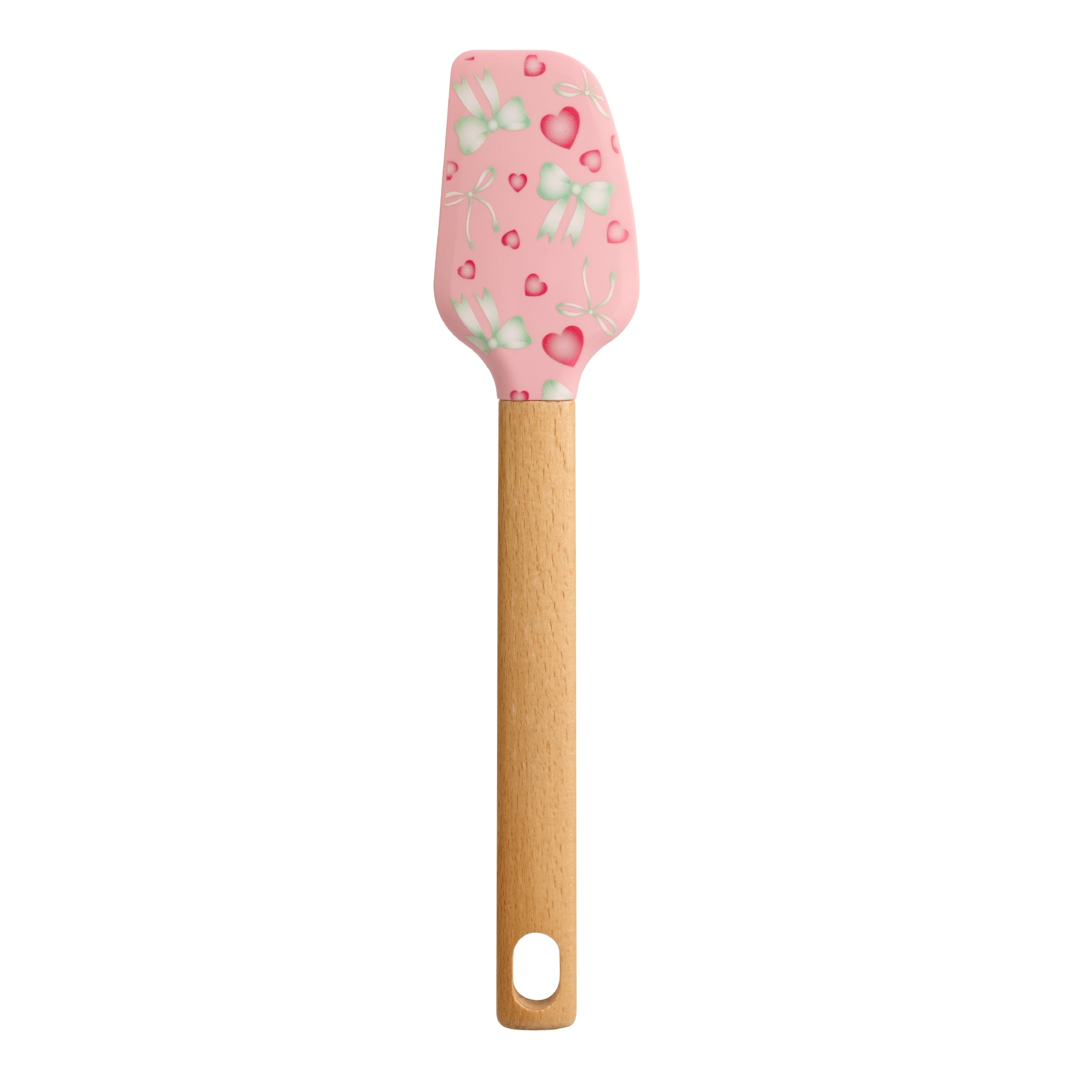 Way to Celebrate Easter Heart and Bows Silicone Spatula with Beechwood ...
