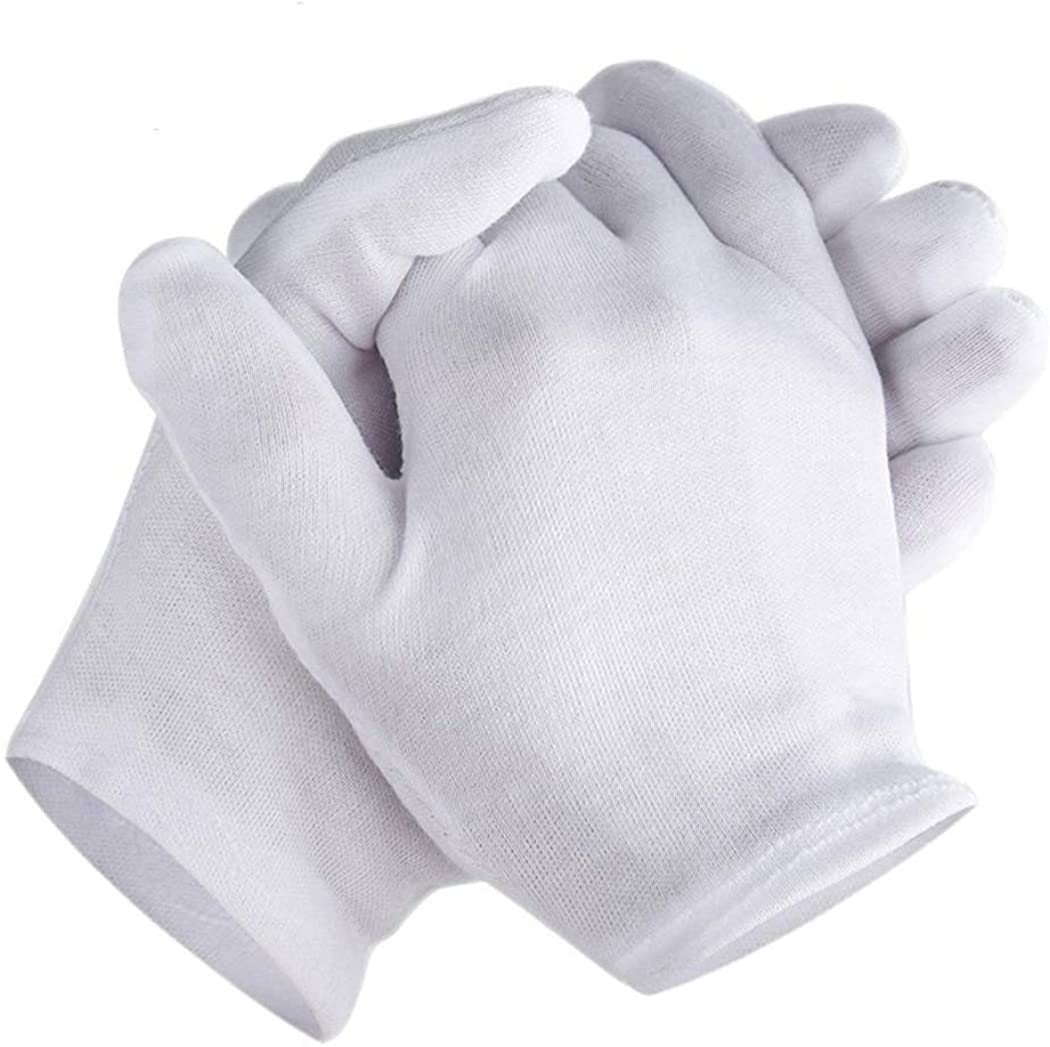 White Cotton Gloves at 18 cheap pair
