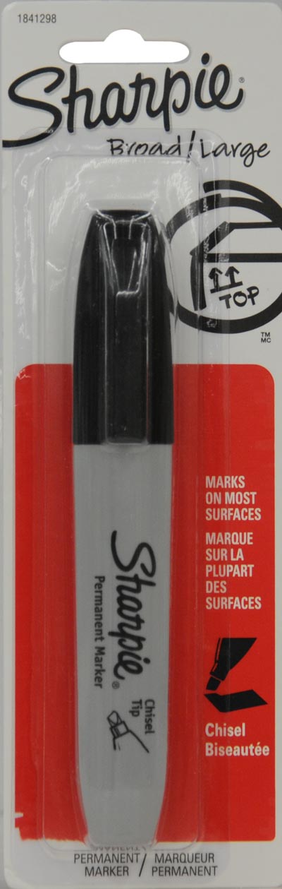 Sharpie Broad Chisel Black Marker, 1 Each - Walmart.com