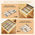 24 Spice Jars with Spice Drawer Organizer, 355 Spice Labels, 2 Pack ...