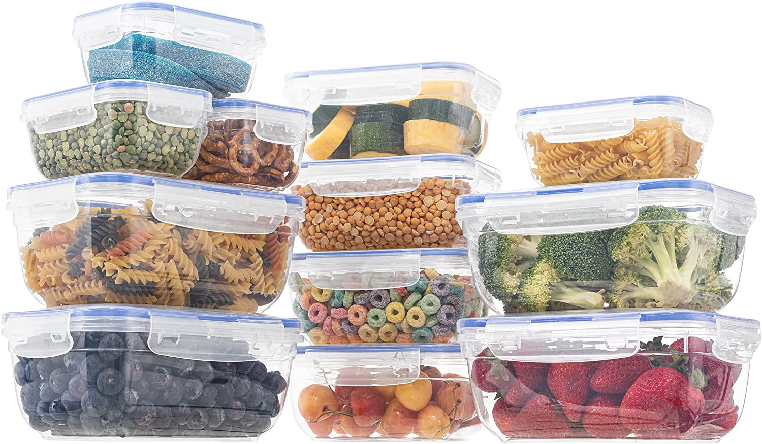Superio Sealed Plastic Food Storage Container - Airtight, Leakproof ...
