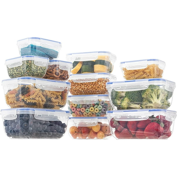 Superio Sealed Plastic Food Storage Container - Airtight, Leakproof ...