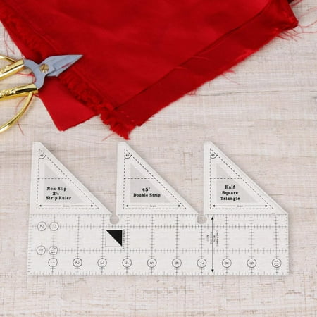 Lutabuo Garment Quilting Ruler Acrylic 45 Degrees Triangle Sewing ...