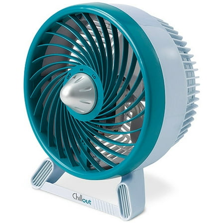 ChillOut Compact Personal Fan - Turquoise GF-59 - Walmart.com