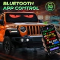 Devil Eyes Light for Windshield, 23"x5" Flexible APP Control Scrolling ...