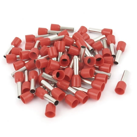 50 Pcs Wire Crimp Connector Cord End Terminal Insulated Ferrule Red ...