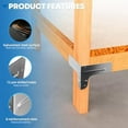 8 PCS Galvanized Steel Workbench Corner Bracket Kit - Heavy Duty 2x4 ...