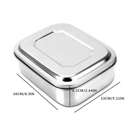 Multi-layers Bento Lunch Box Student Stainless Steel Square Food ...