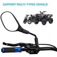 KEMIMOTO ATV Mirrors 7/8" Handlebar Motorcycle Mirrors Compatible with ...