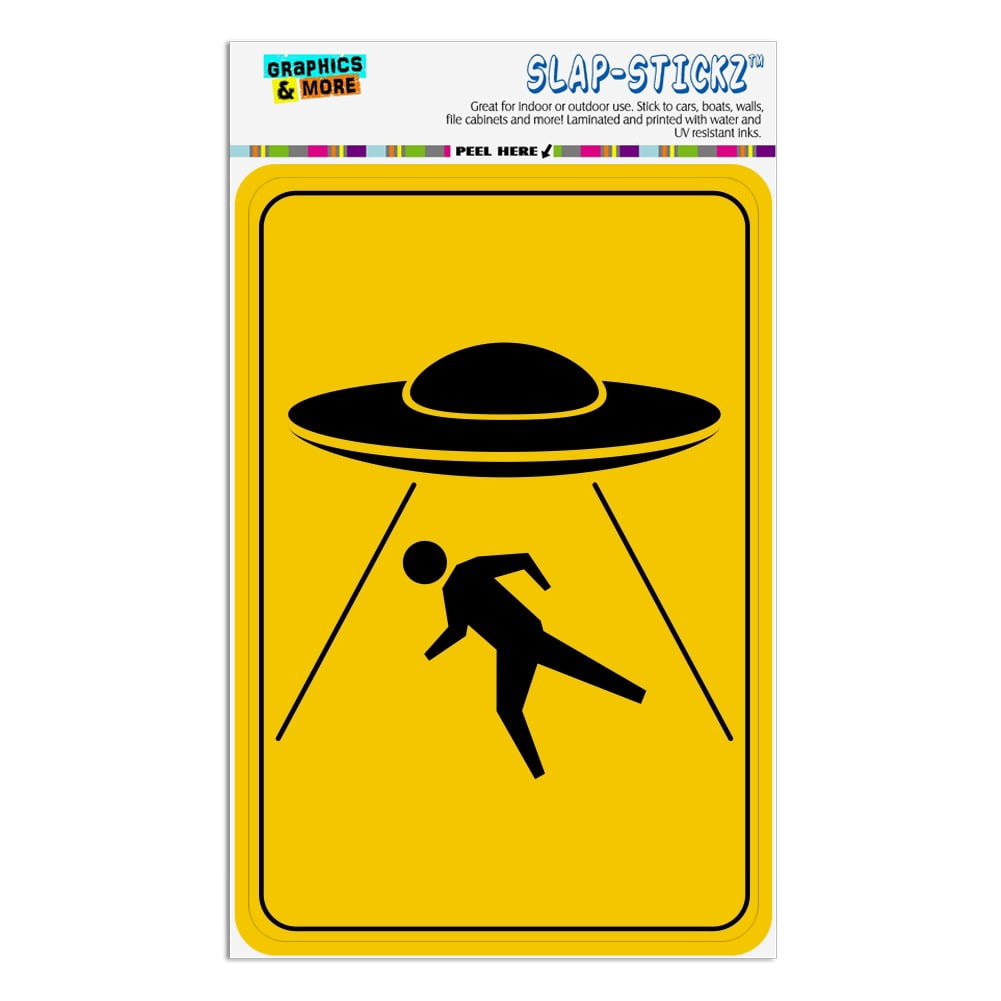 Alien Abduction Hazard Warning Sign Home Business Office Sign - Walmart.com